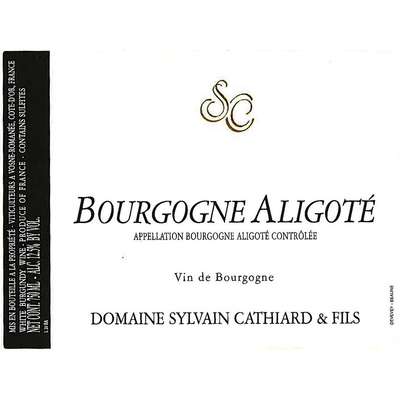 Domaine Sylvain Cathiard, Bourgogne Aligote 2021 - Latimer Vintners