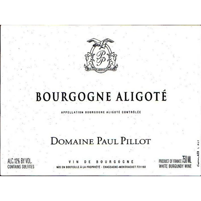 Domaine Paul Pillot, Bourgogne Aligote 2021 - Latimer Vintners