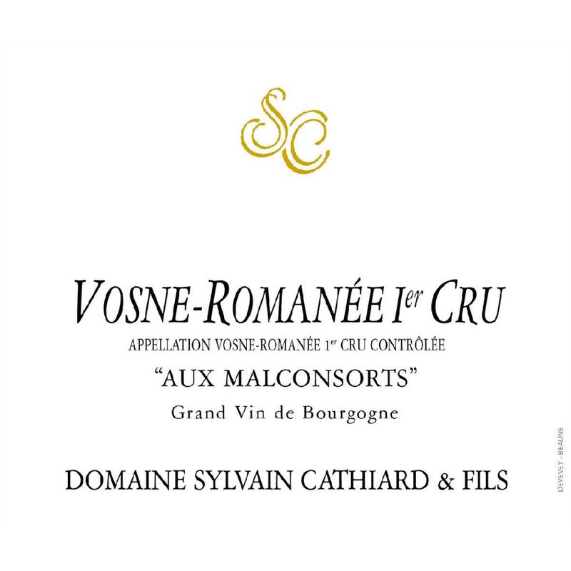 Domaine Sylvain Cathiard, Vosne-Romanee Premier Cru, Aux Malconsorts ...