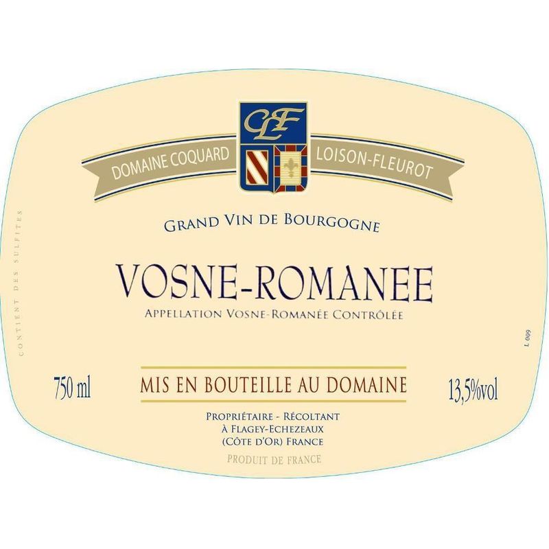 Domaine Coquard Loison Fleurot, Vosne-Romanee 2022 - Latimer Vintners