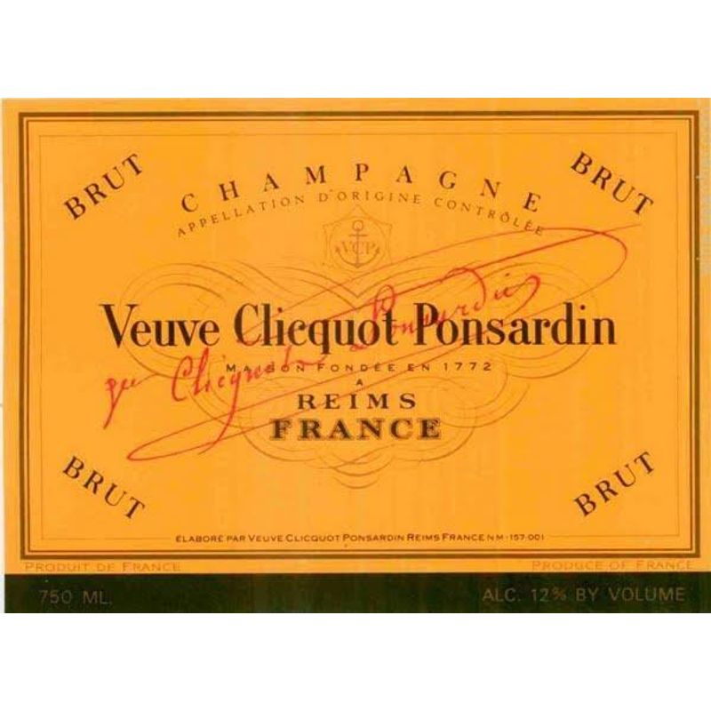 NV Veuve Clicquot, Yellow Label Brut 6x75cl - Ideal Wine Company