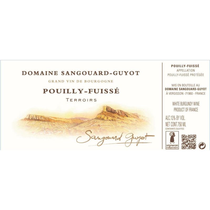 Domaine Sangouard-Guyot Pouilly-Fuisse Terroirs 2021 - Chateau Cellars
