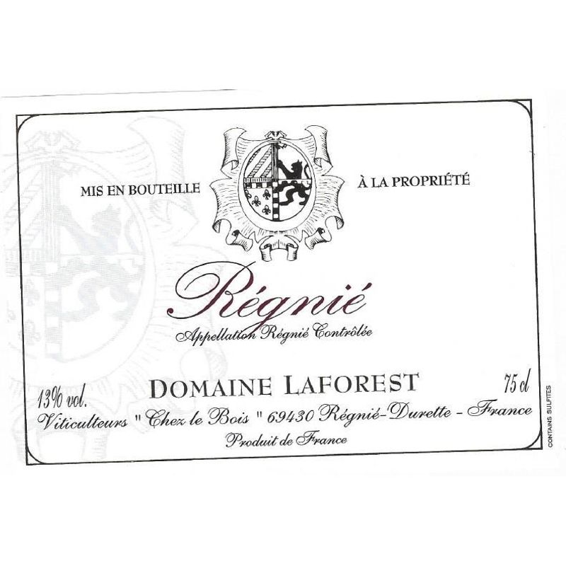 Jean-Marc Laforest Regnie 2020 - Chateau Cellars