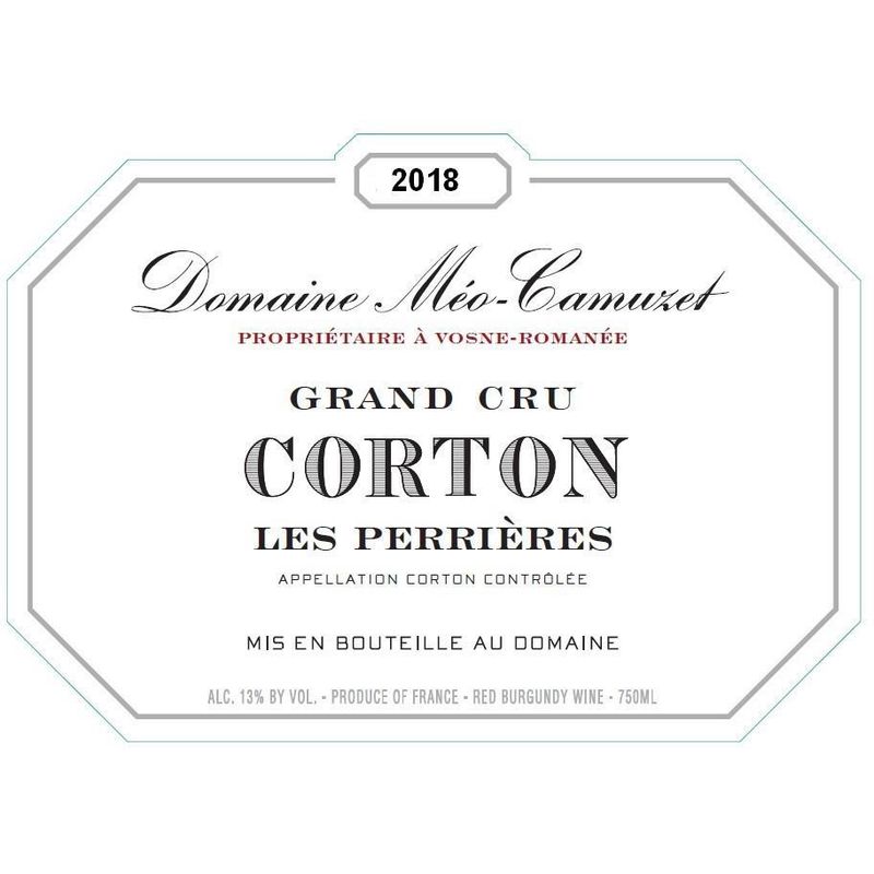 Corton Perrieres Meo Camuzet 2020 - Chateau Cellars