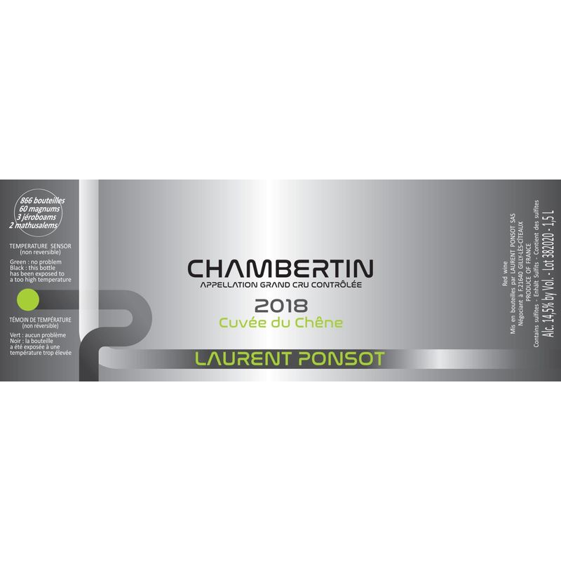 2021 Laurent Ponsot Chambertin Grand Cru Cuvee du Chene [Future Arrival ...