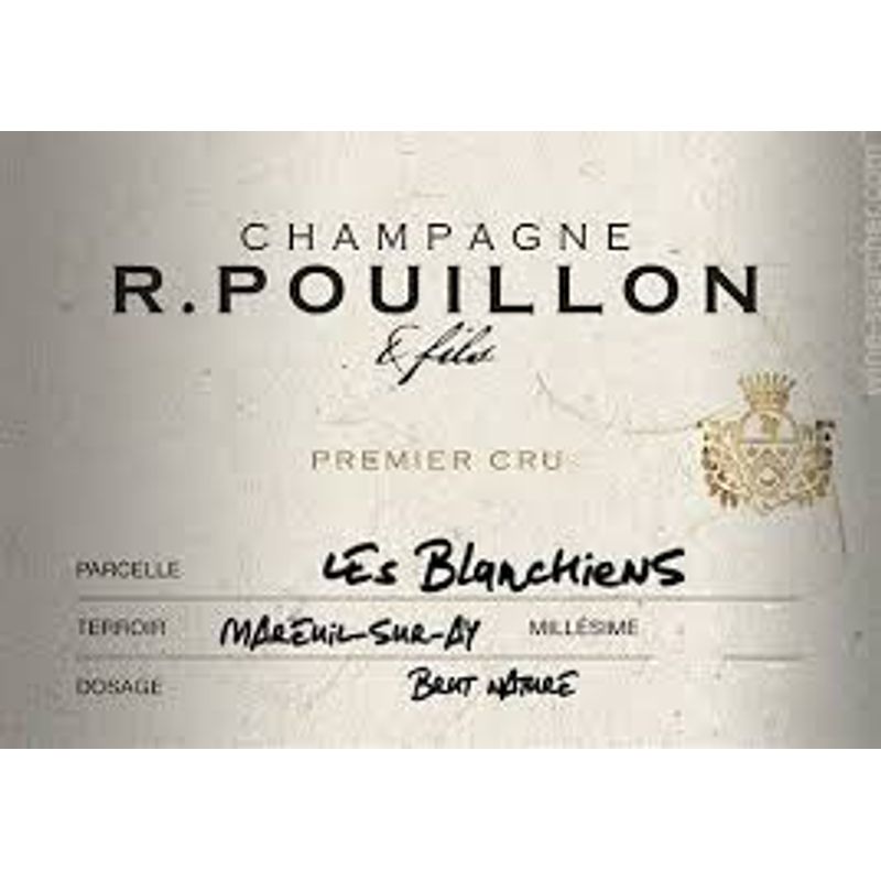 2016 R. Pouillon & Fils Les Blanchiens Premier Cru Mareuil-sur-Ay 1.5L ...