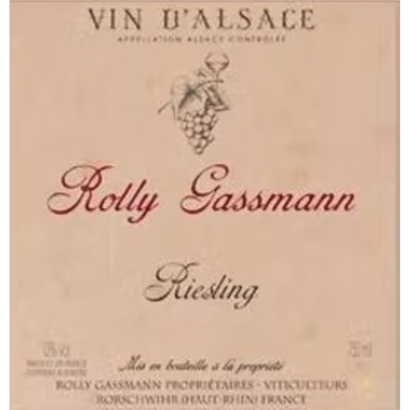 1989 Reserve Millesime Riesling 1989 Rolly Gassmann (2 BT) - The Wine ...