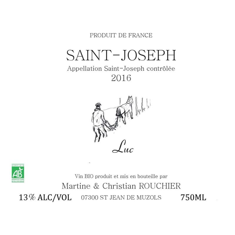 2020 Martine & Christian Rouchier Saint-Joseph Luc [Future Arrival ...